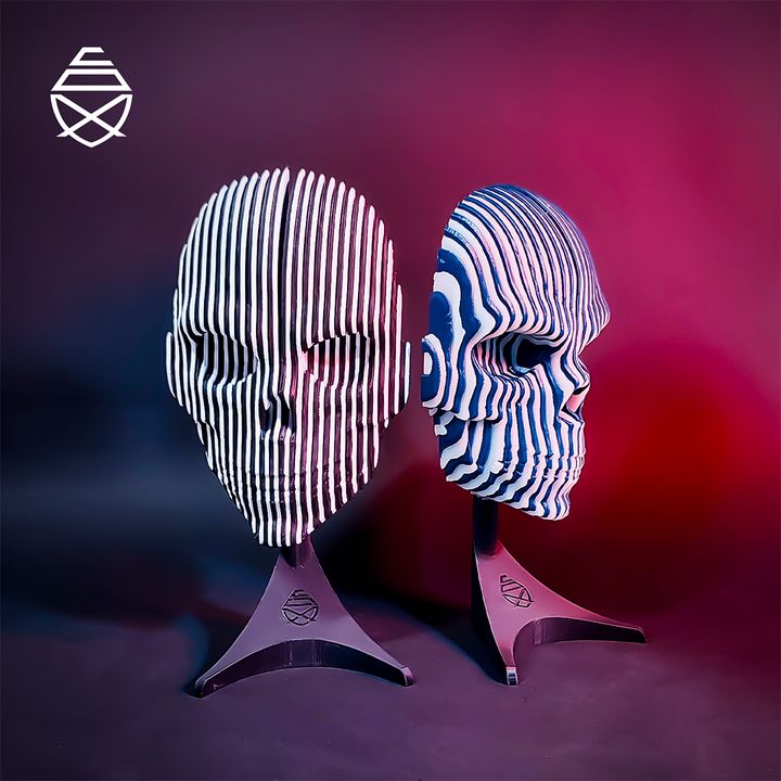3D Printable Quantum Skull by PipeCox